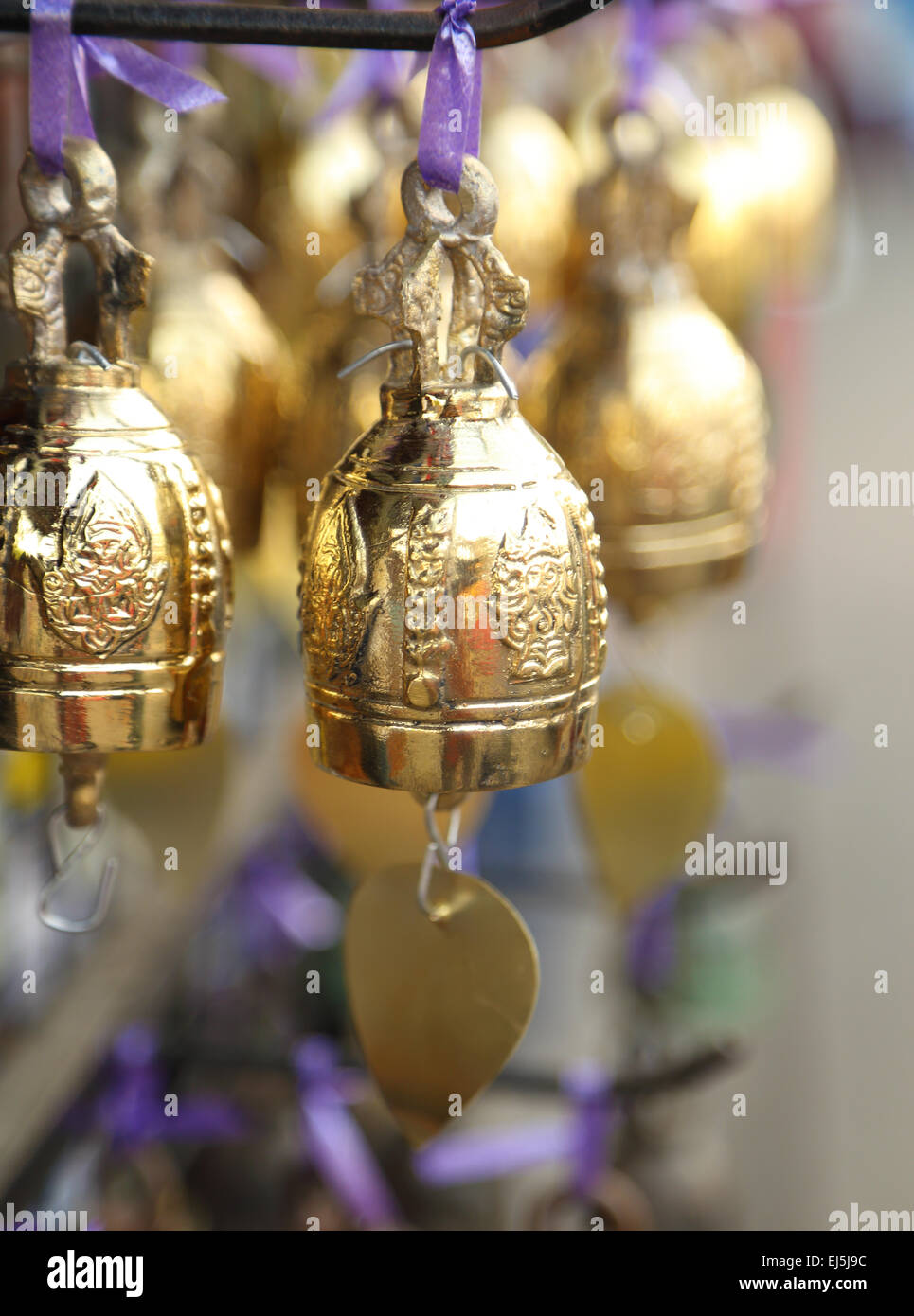 small thai style golden bell Stock Photo - Alamy