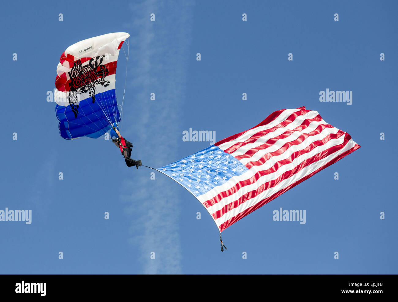 Los Angeles, California, USA. 21st Mar, 2015. A member of Patriot ...