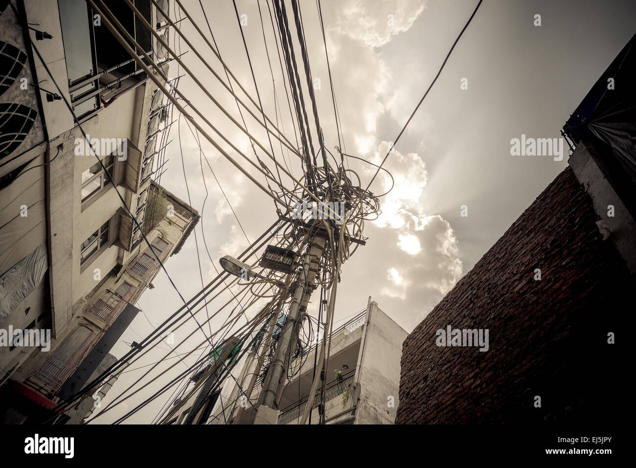 Indian electricity pylon hi-res stock photography and images - Alamy