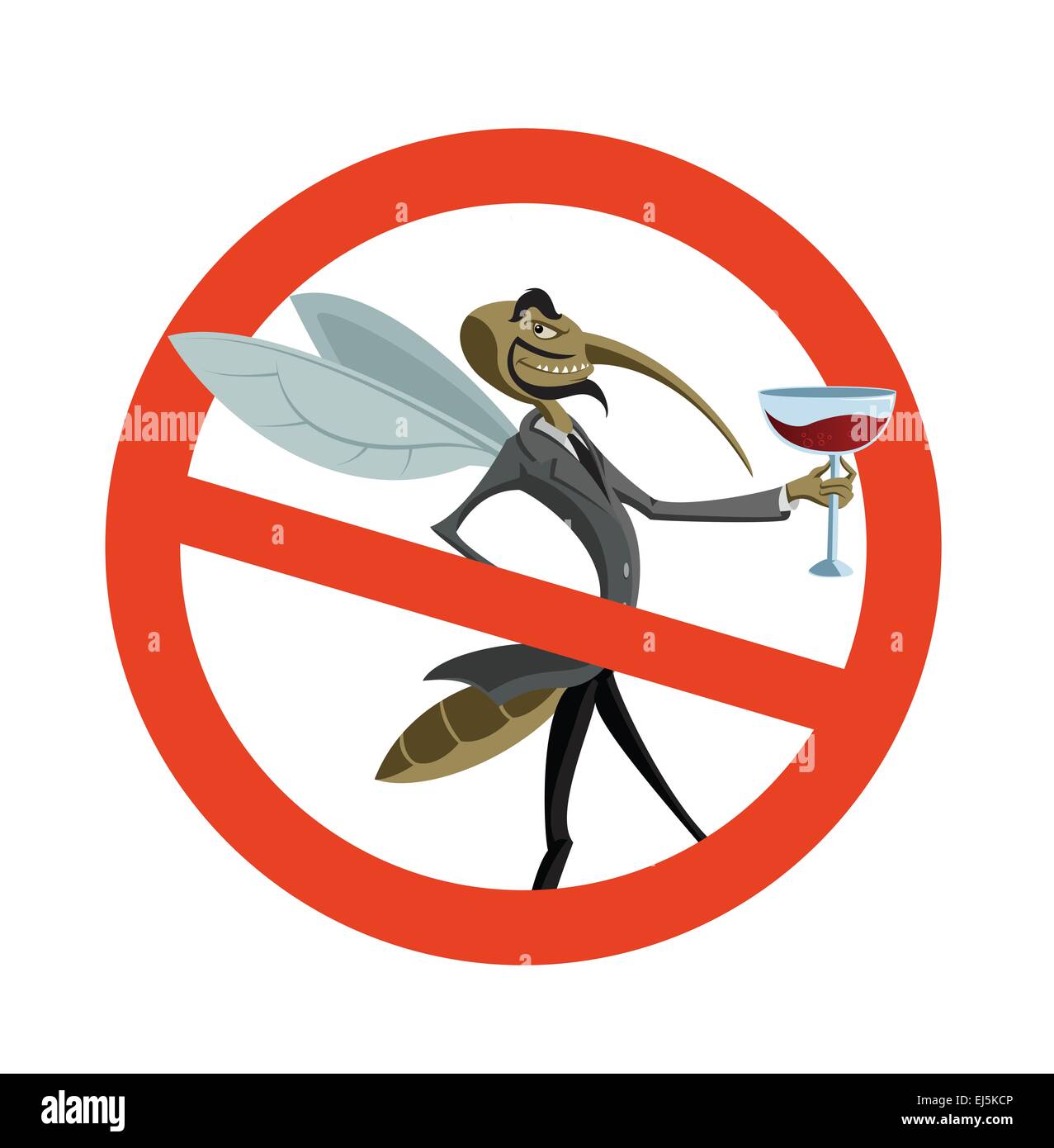 Stop mosquito sign on Cut Out Stock Images & Pictures - Alamy