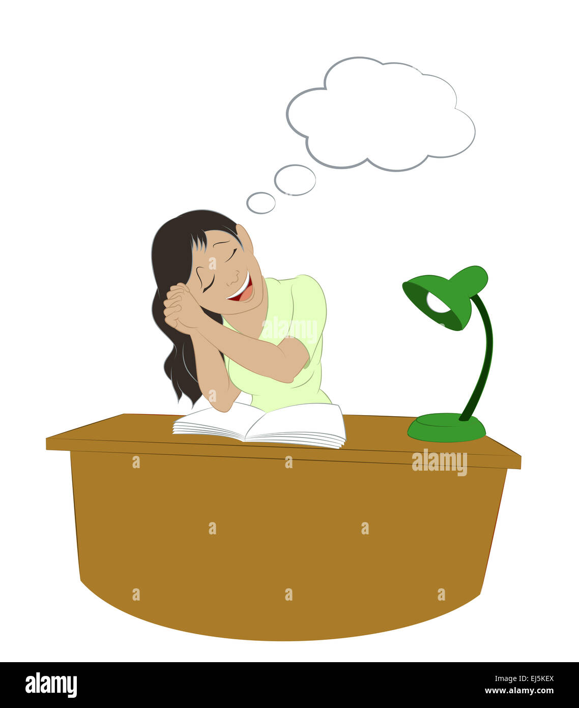 Vector beautiful girl in Cut Out Stock Images & Pictures - Alamy