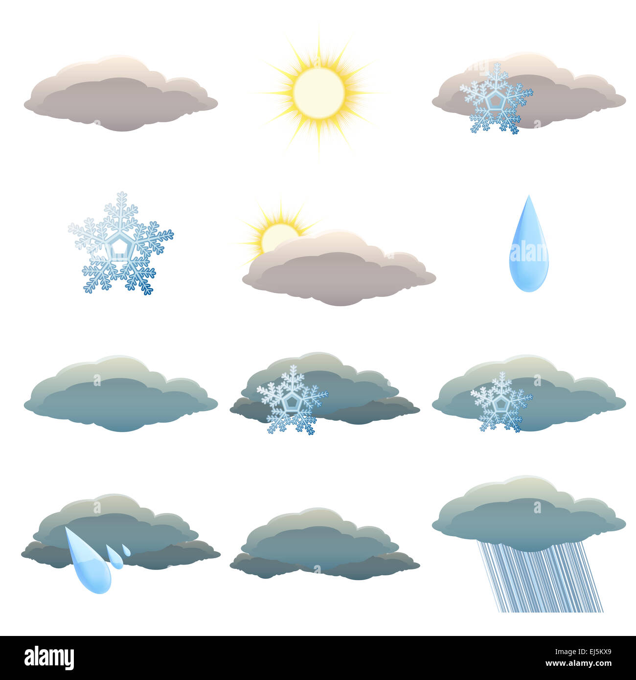 Weather information wind Cut Out Stock Images & Pictures - Alamy