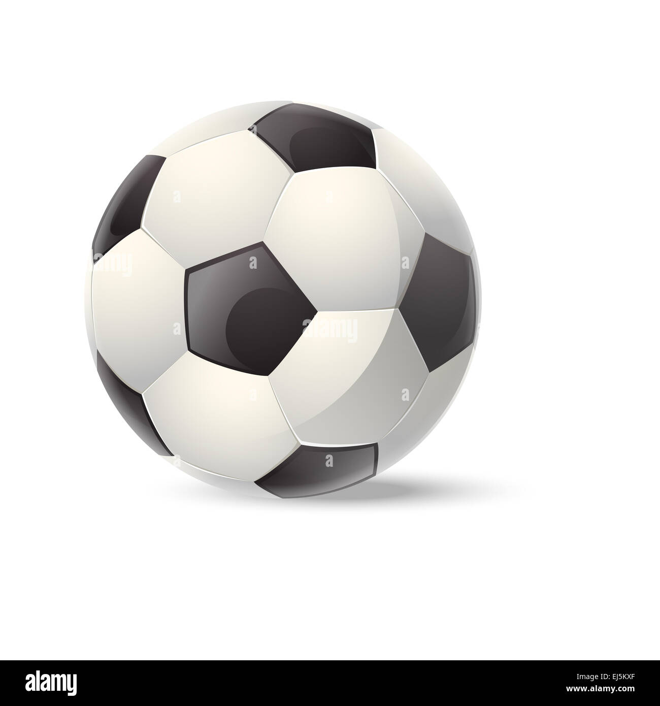 Vector image of an realistic big Football Stock Photo - Alamy