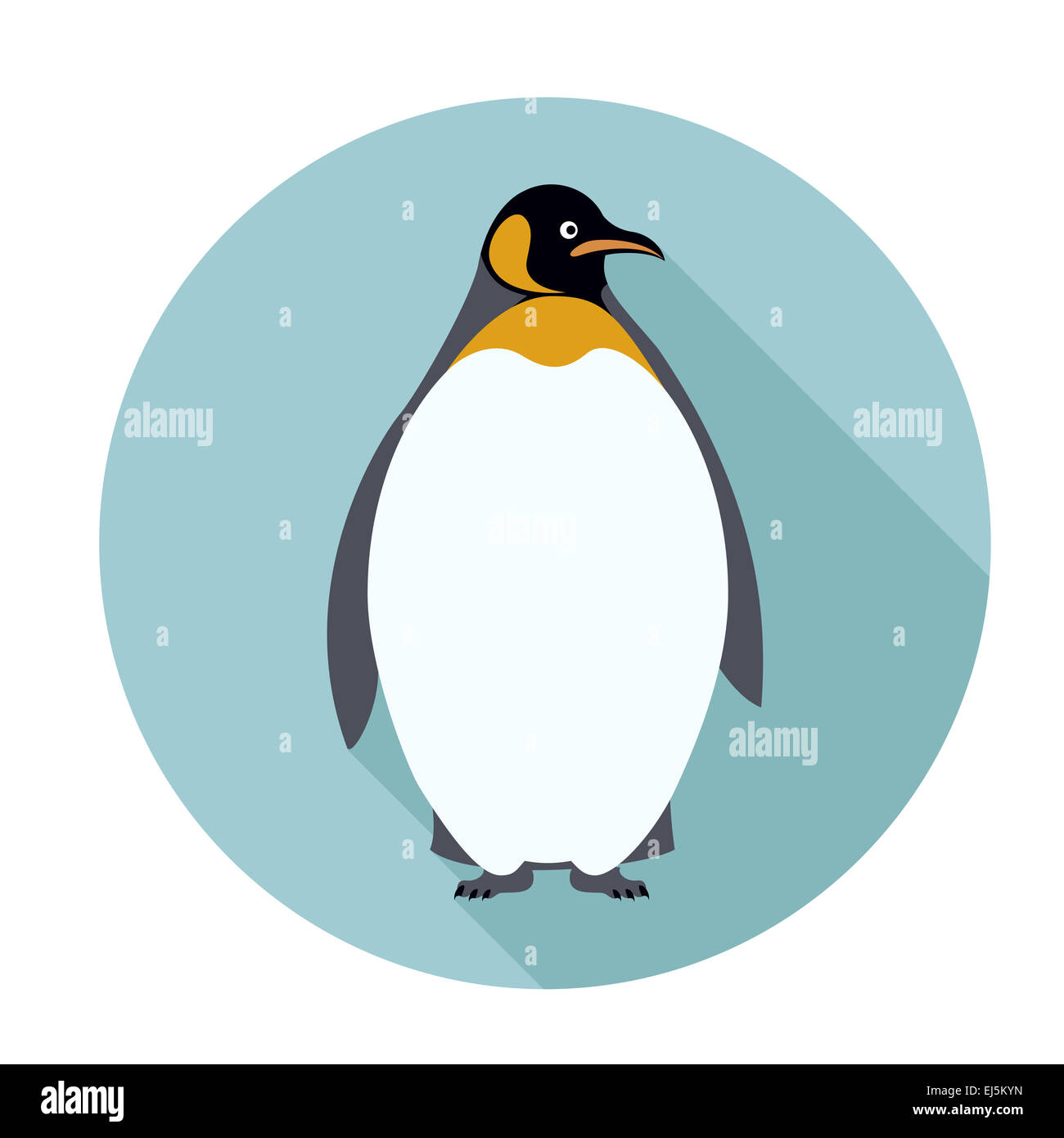Vector image of an flat icon with Penguin Stock Photo - Alamy
