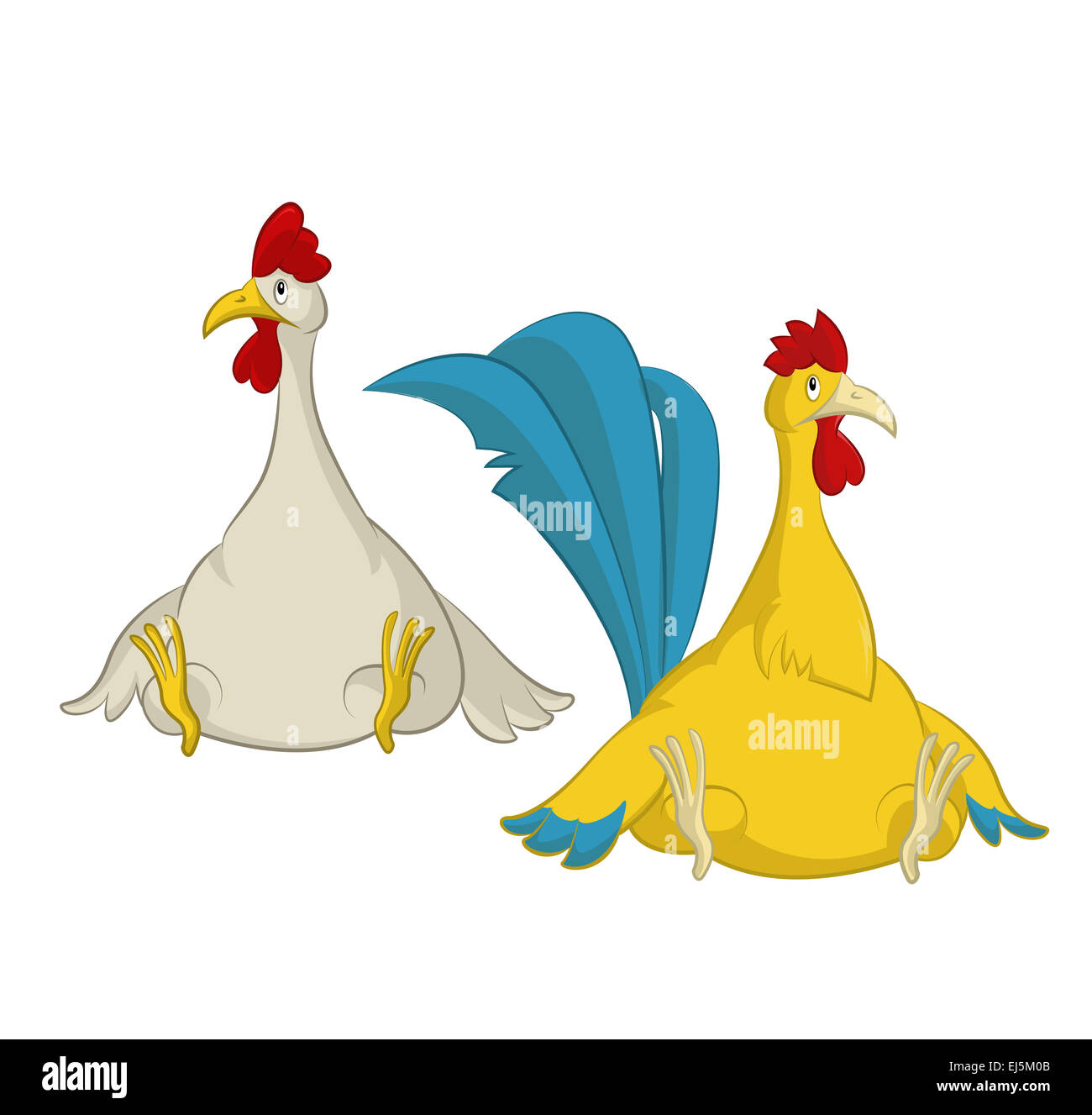 Vector cartoon style yellow Cut Out Stock Images & Pictures - Alamy
