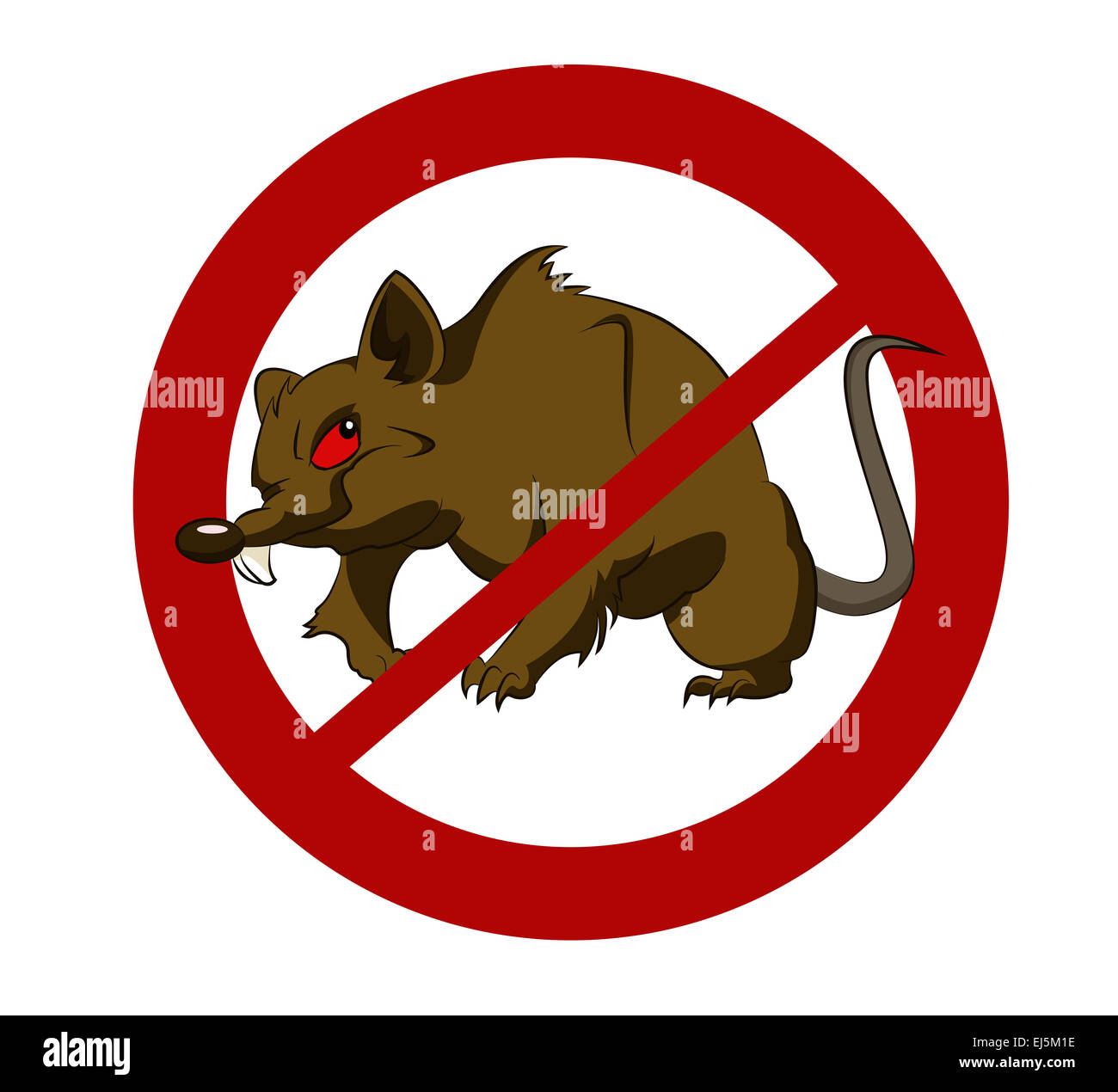 Rat Danger Zone Sign
