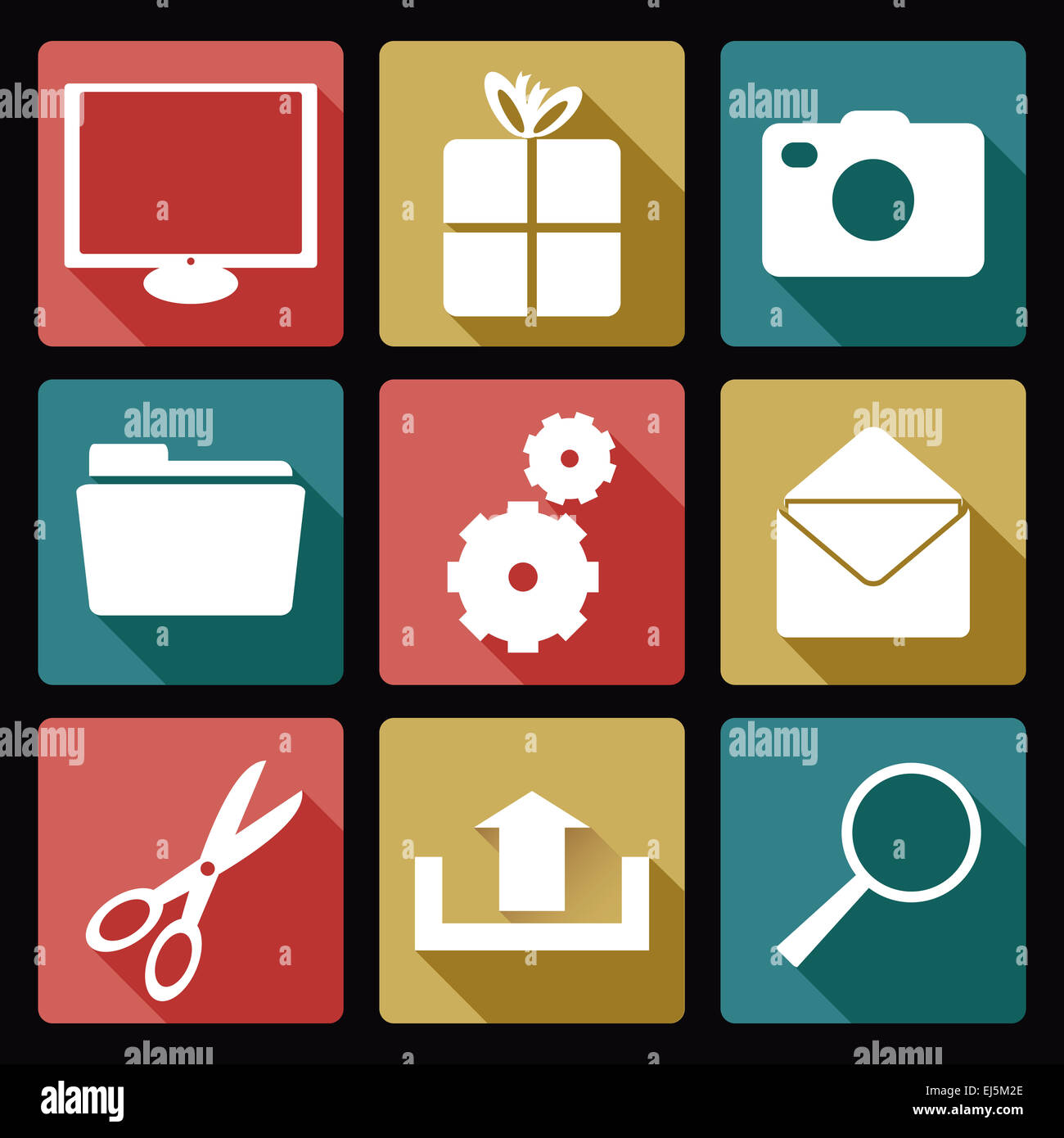 Vector image of collection of computer icons Stock Photo - Alamy Vector image of collection of computer icons Stock Photo - Alamy