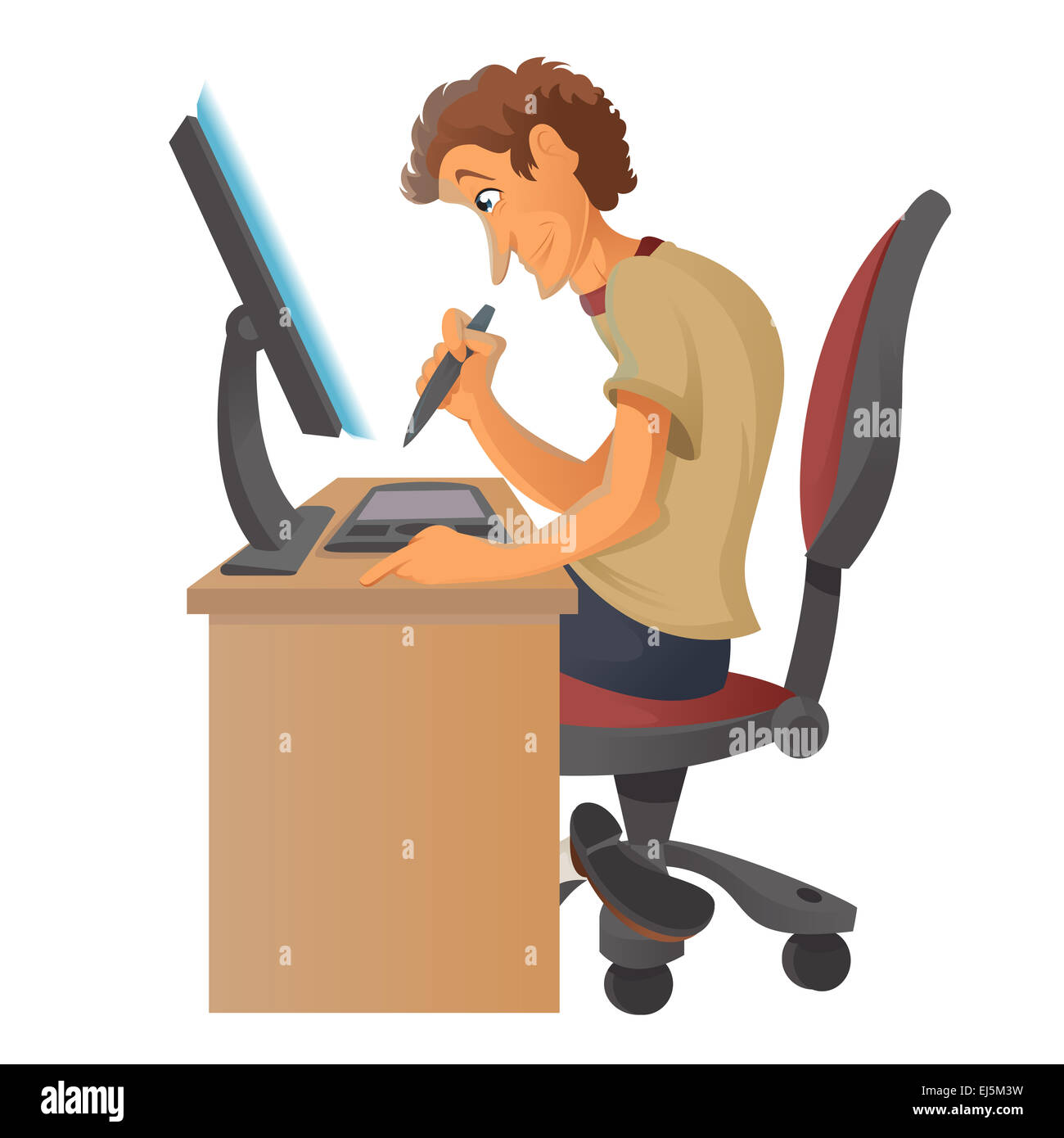 Sketch to vector illustrator hi-res stock photography and images - Alamy