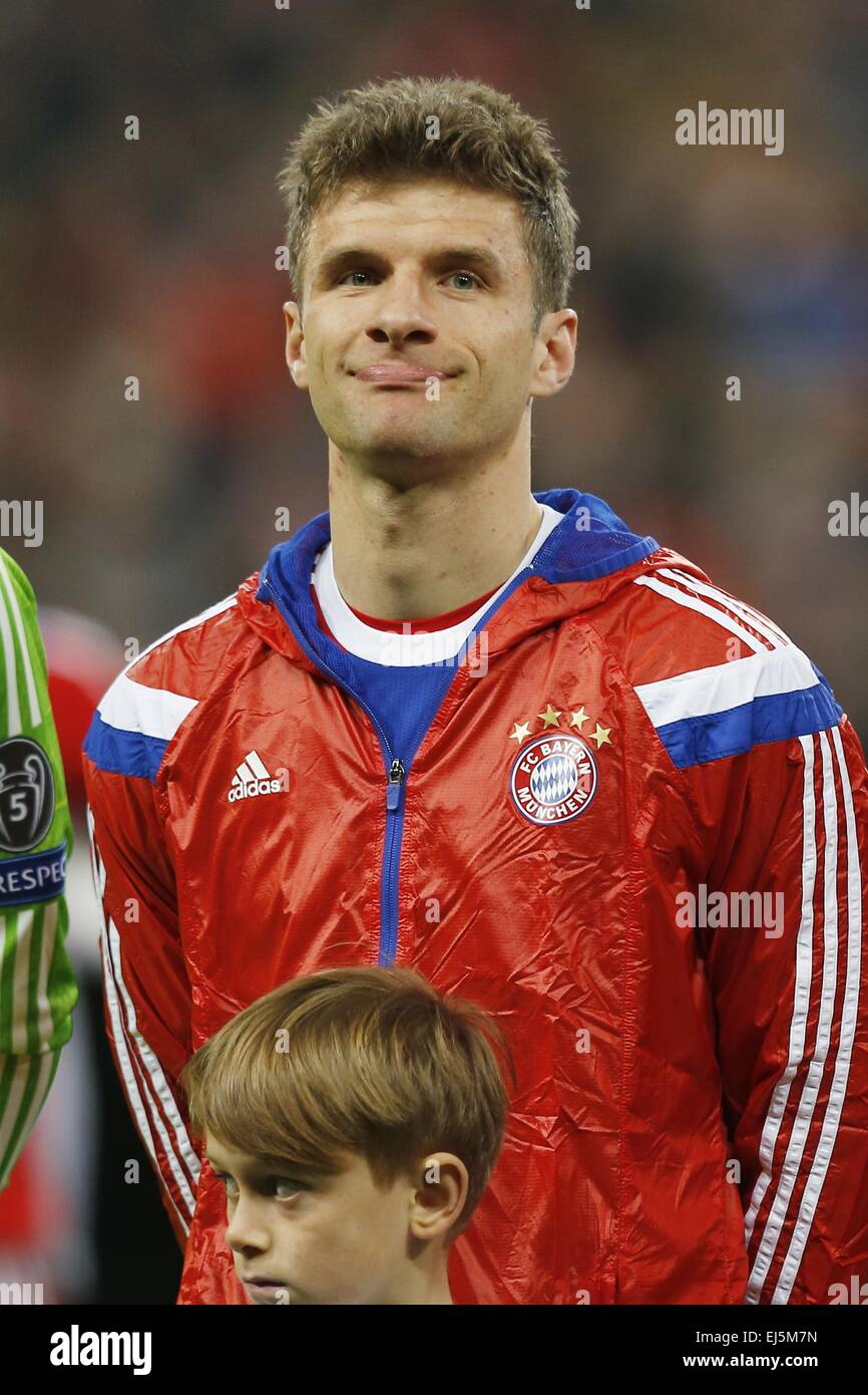 Munchen, Germany. 11th Mar, 2015. Thomas Muller (Bayern) Football ...