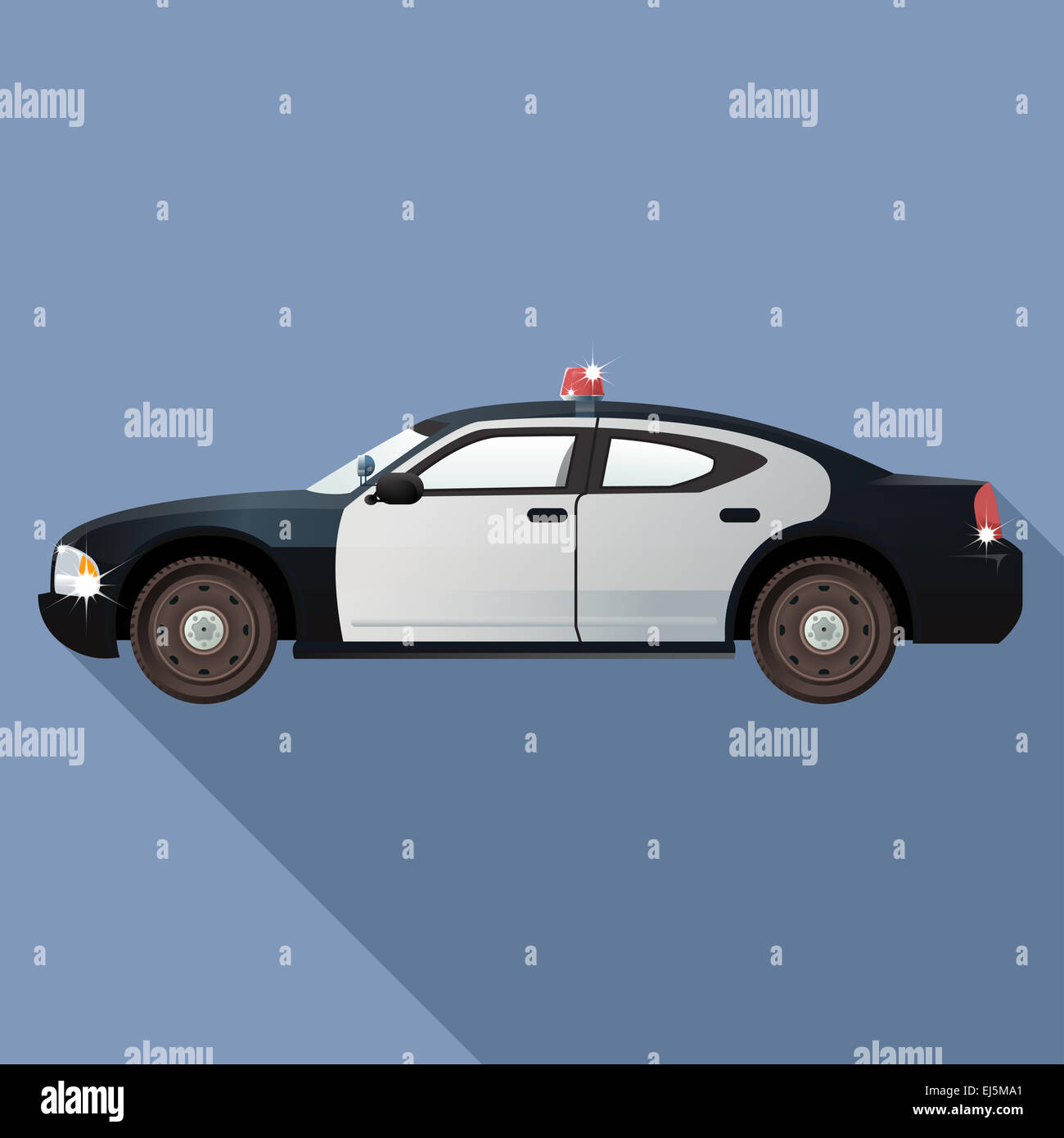 Cartoon illustration police officer looking hi-res stock photography ...