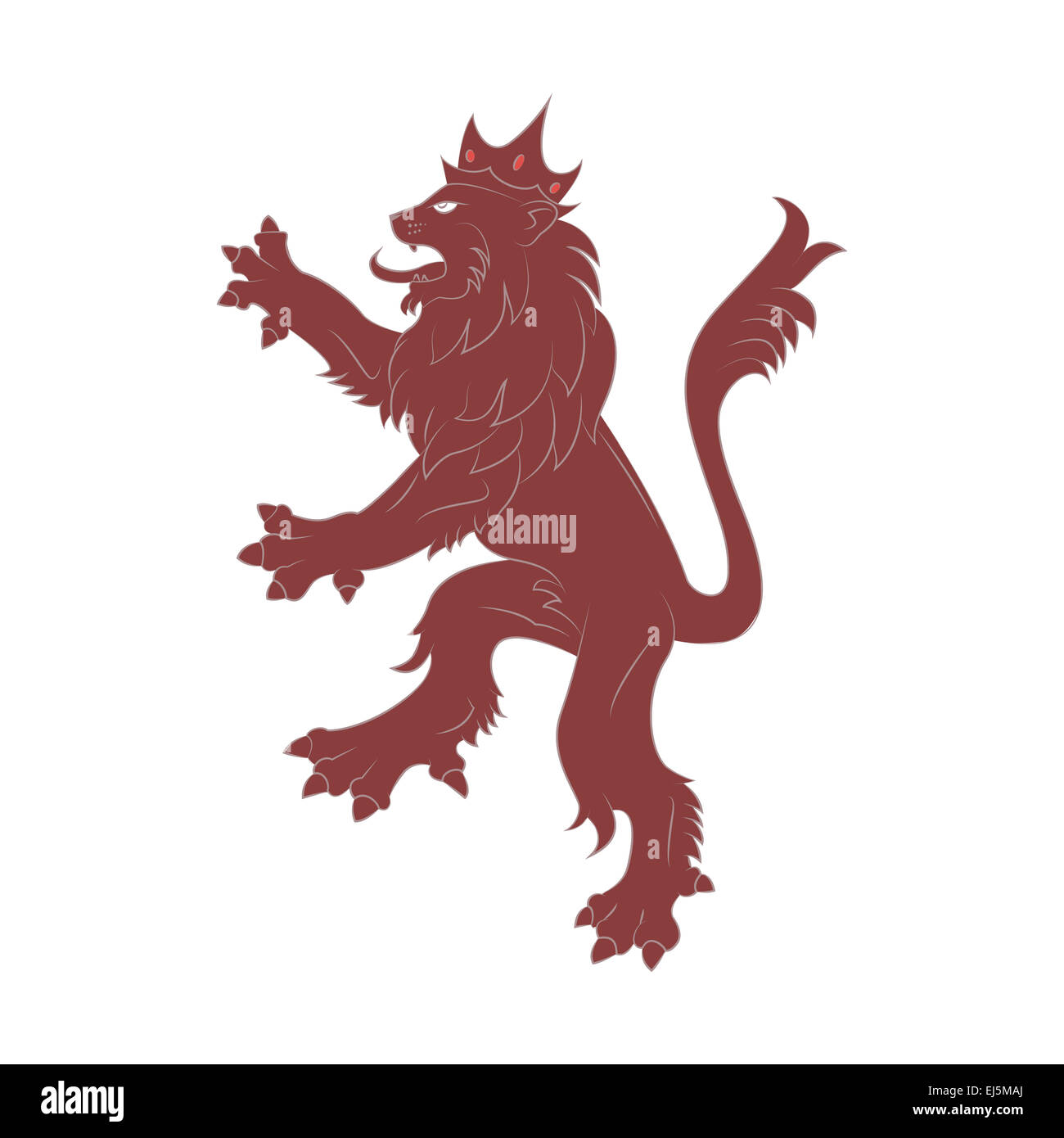 Vector image lion on Cut Out Stock Images & Pictures - Alamy