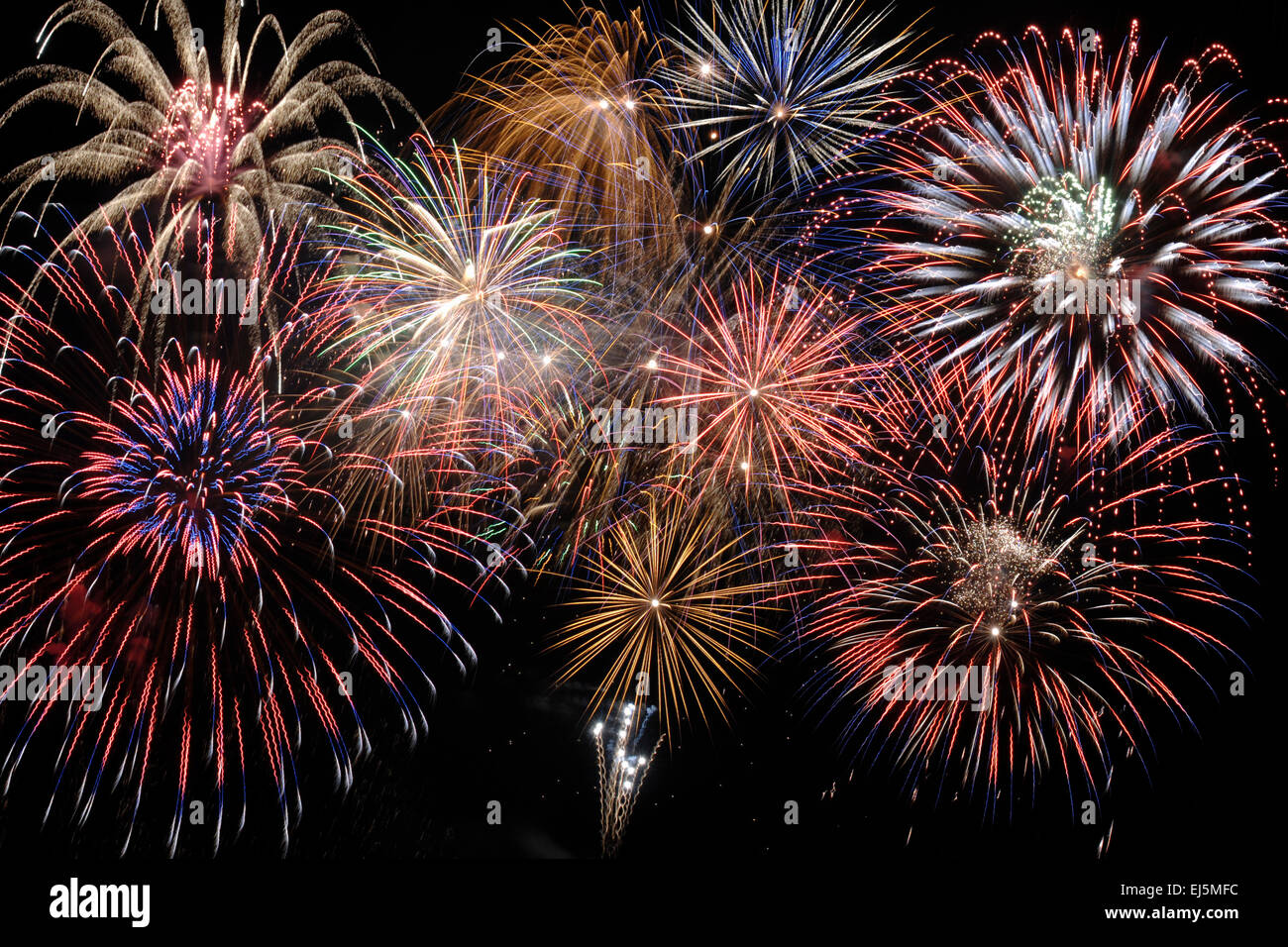 Firework cascade hi-res stock photography and images - Alamy