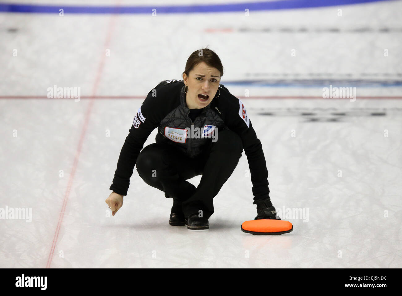Sapporo, Hokkaido, Japan. 17th Mar, 2015. Sidorova Anna (RUS) Curling ...