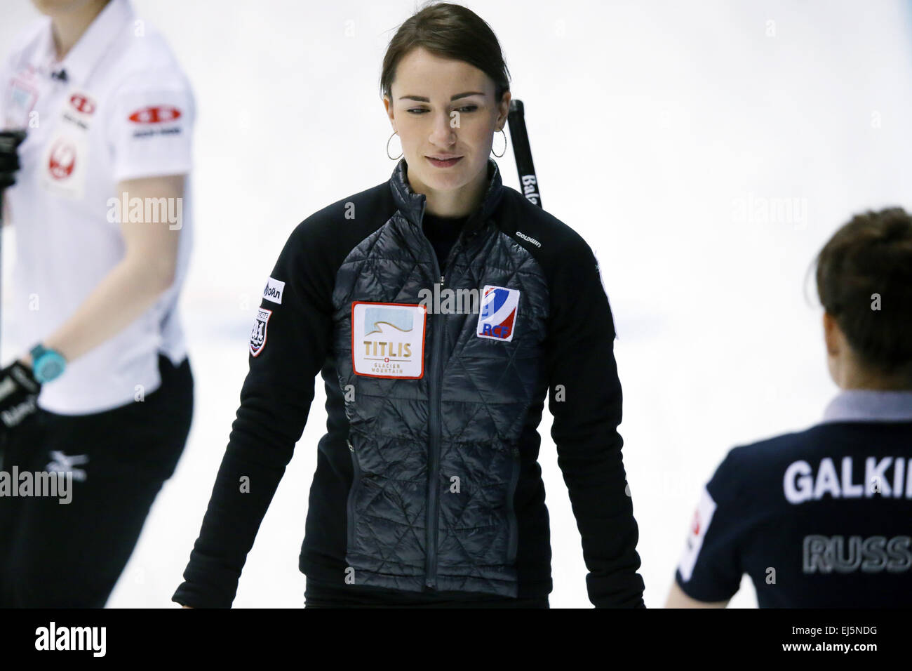 Sapporo, Hokkaido, Japan. 17th Mar, 2015. Sidorova Anna (RUS) Curling ...
