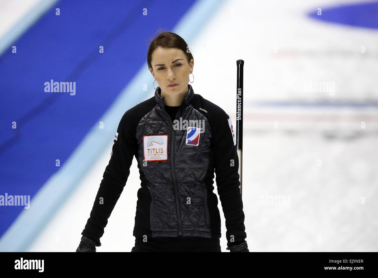 Sapporo, Hokkaido, Japan. 17th Mar, 2015. Sidorova Anna (RUS) Curling ...