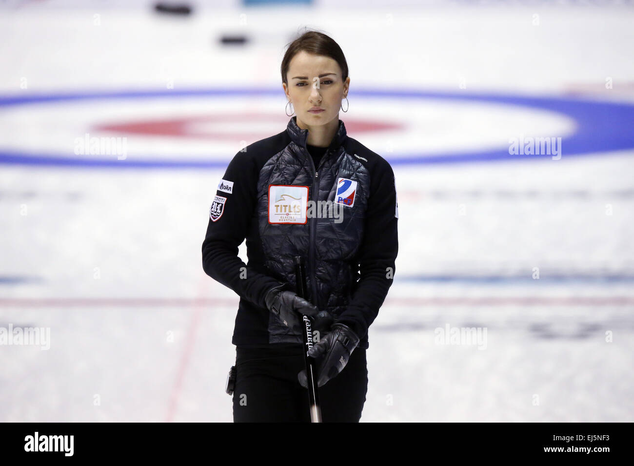 Sapporo, Hokkaido, Japan. 17th Mar, 2015. Sidorova Anna (RUS) Curling ...
