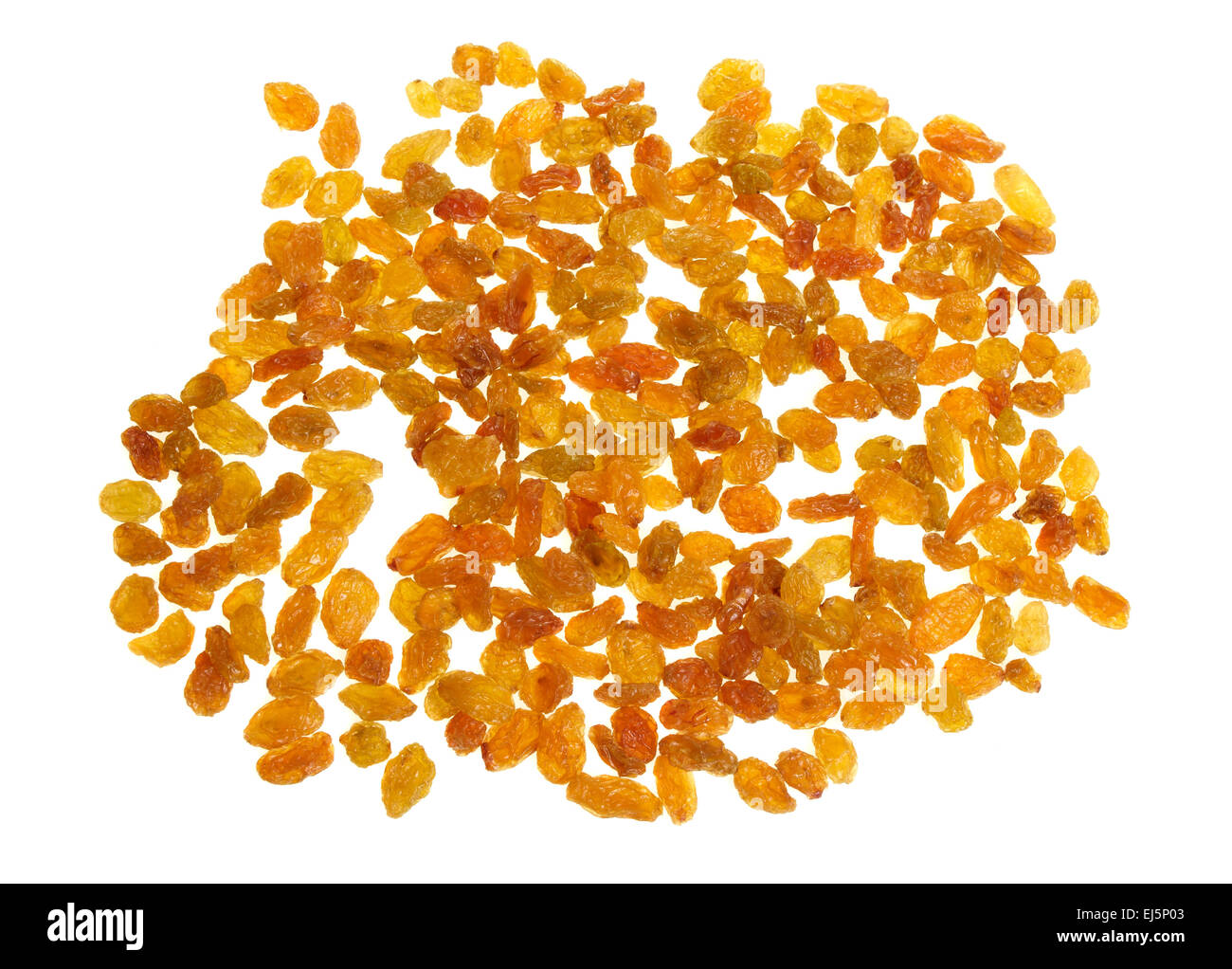 Golden raisins isolated on white Stock Photo - Alamy