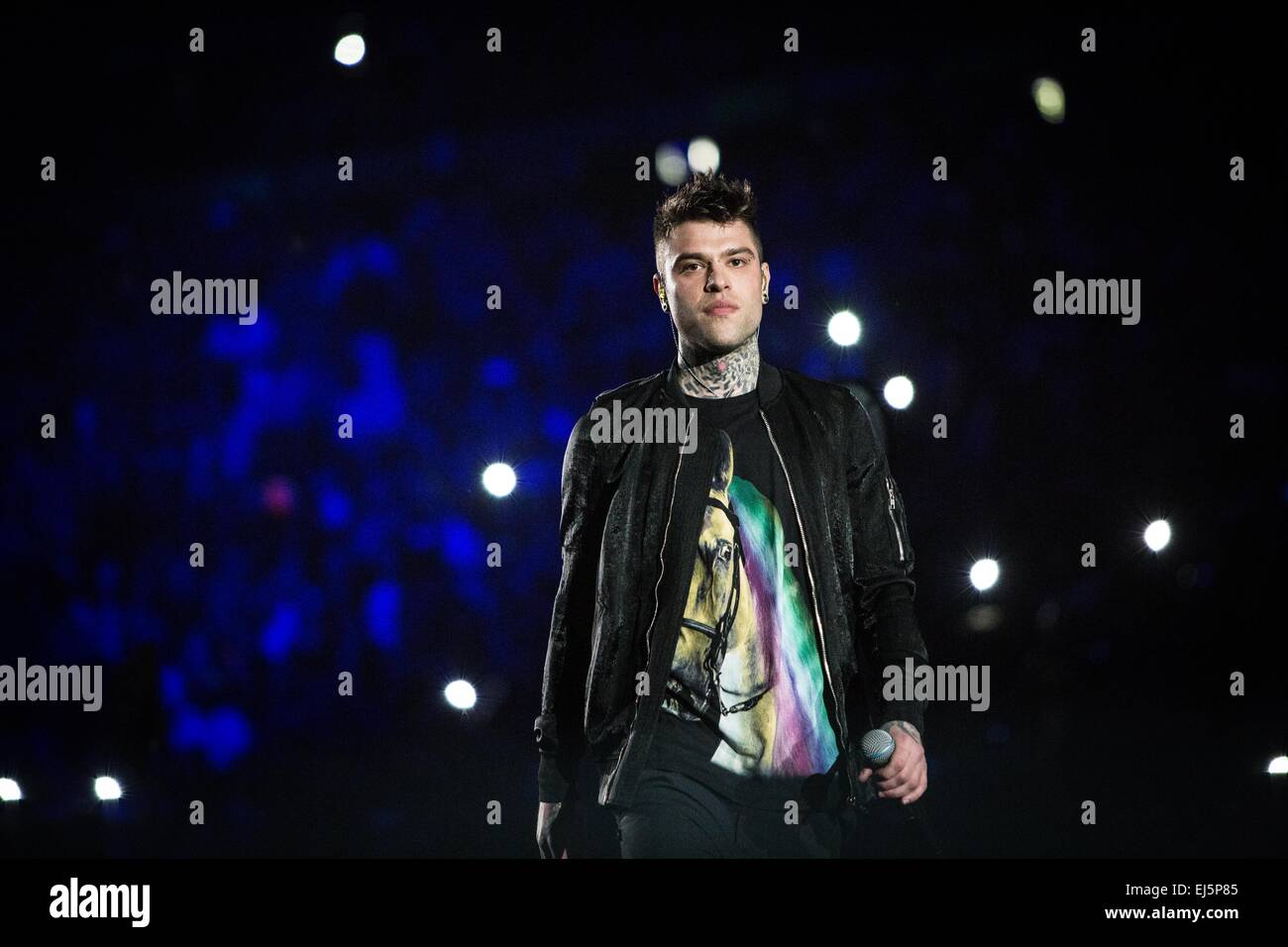 Fedez performs live at Mediolanum Forum in Assago Milan, Italy ...