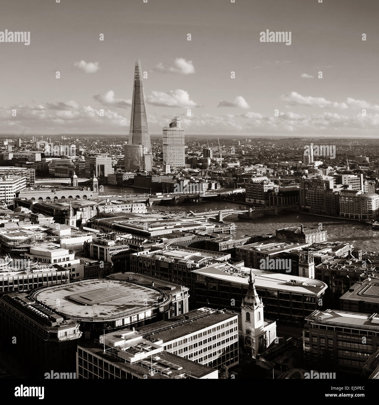 London city rooftop view with urban architectures Stock Photo - Alamy