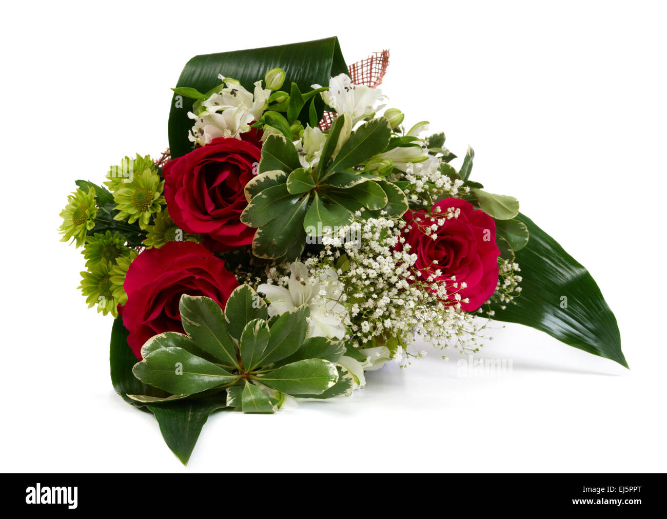 Bunch of beautiful flowers isolated on white Stock Photo - Alamy