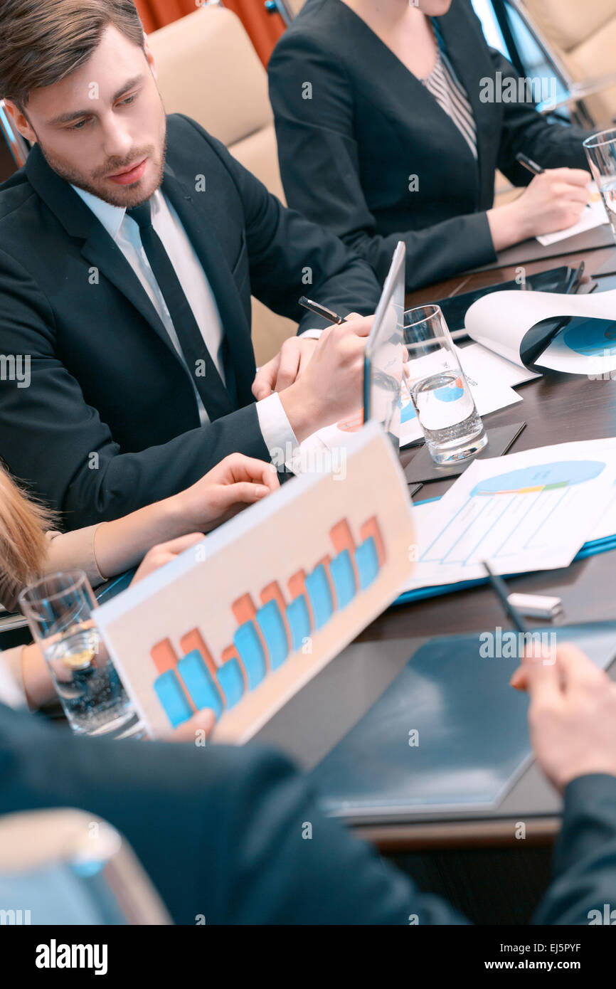 Review of the business analytics Stock Photo - Alamy