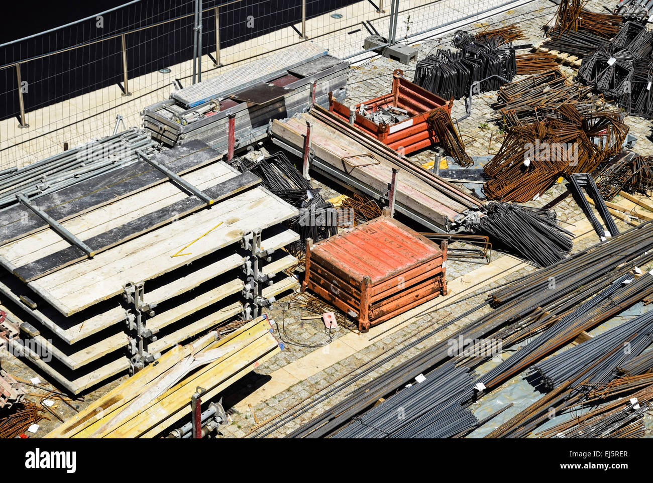 Construction materials at the construction site Stock Photo - Alamy