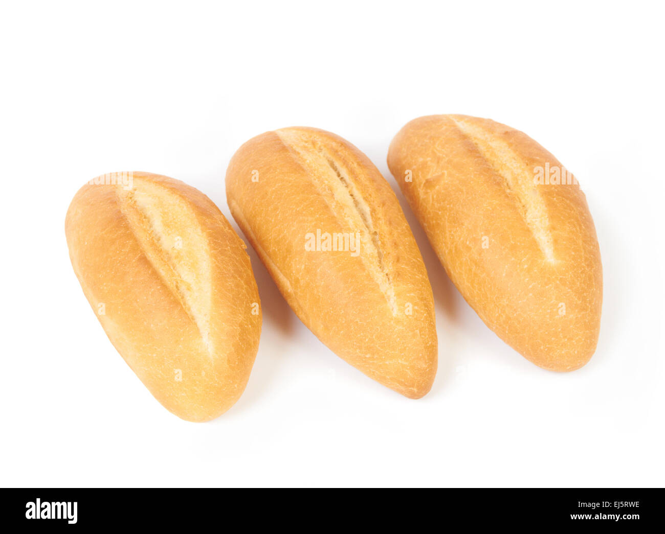 Three rolls isolated on the white background Stock Photo - Alamy