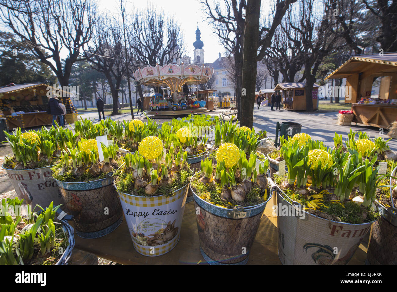 Vienna, Altes AKH, Ostermarkt, Easter Market, Austria Stock Photo - Alamy