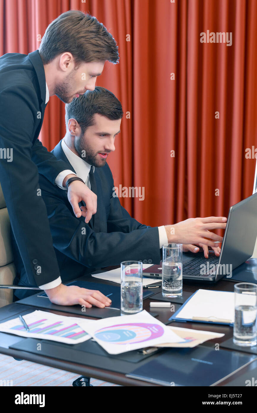 Businessmen at work Stock Photo - Alamy