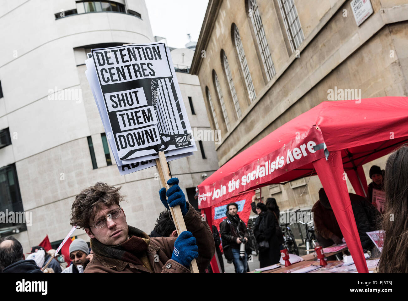 A national demonstration against racism and fascism organised by Stand ...