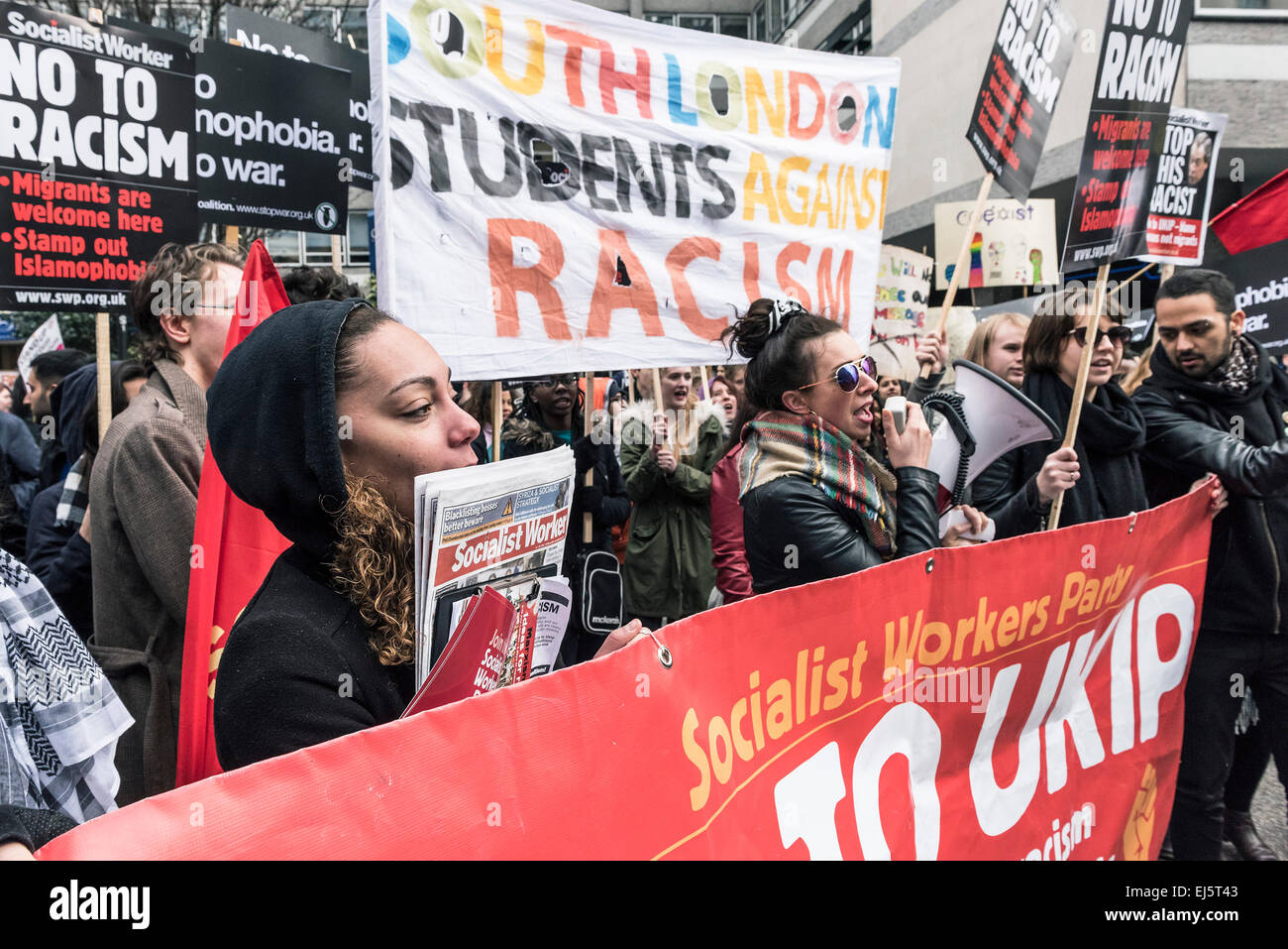 A national demonstration against racism and fascism organised by Stand ...