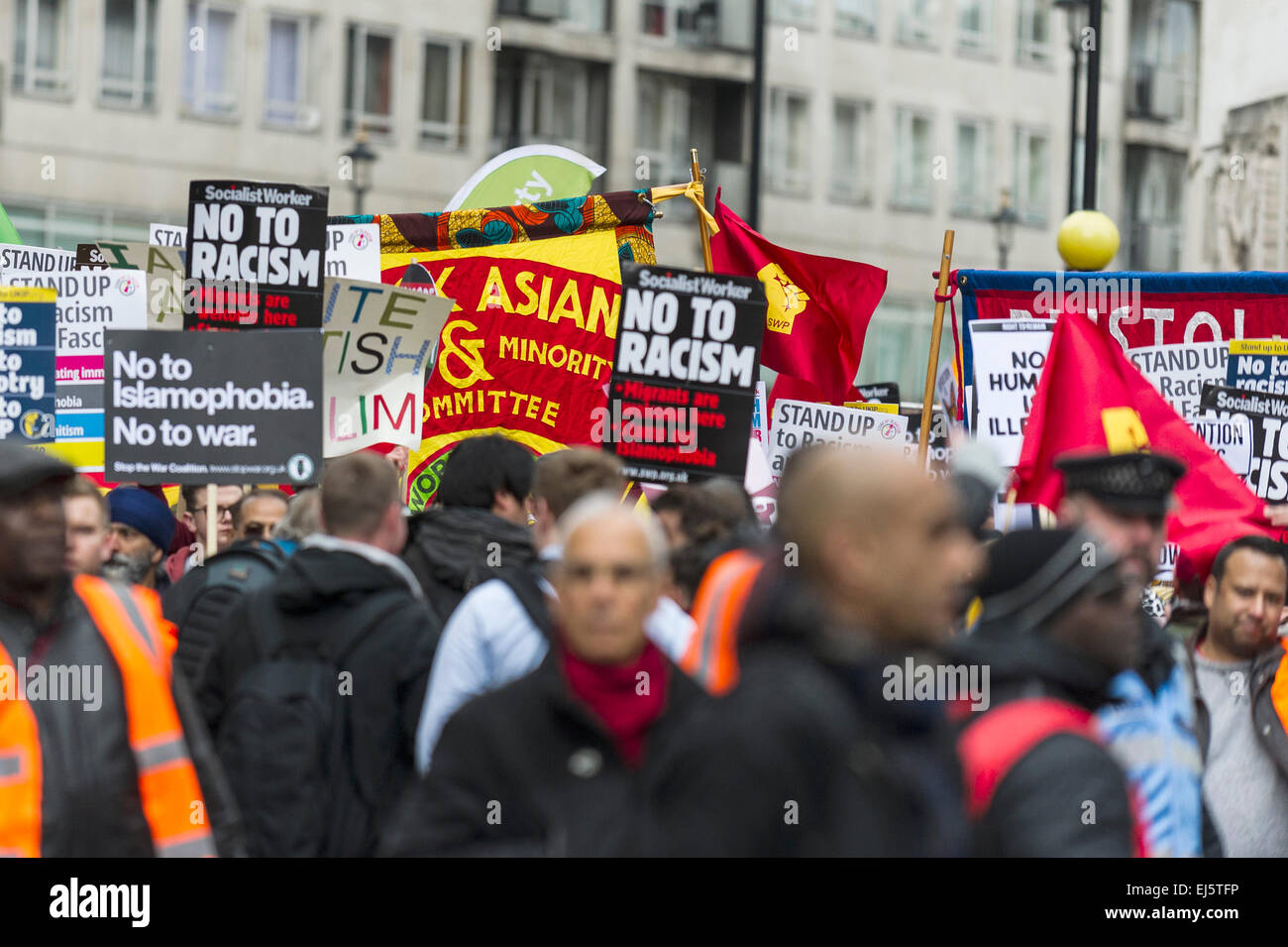 A national demonstration against racism and fascism organised by Stand ...
