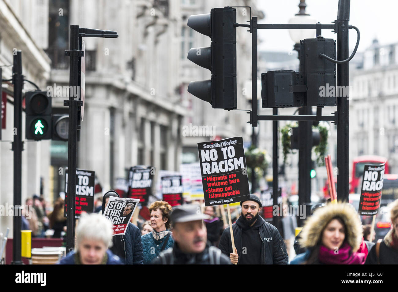 A national demonstration against racism and fascism organised by Stand ...