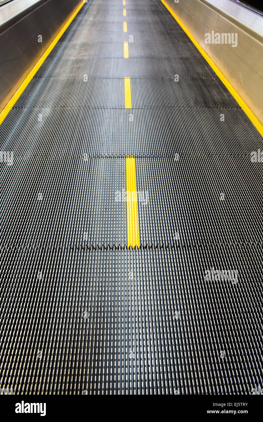 Airport moving sidewalk also travelator, walkalator and movator Stock ...