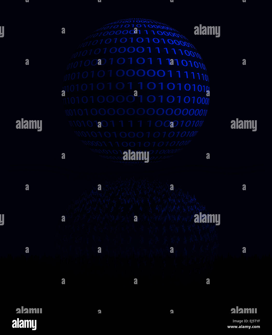 Abstract background image of digital binary code Stock Photo - Alamy