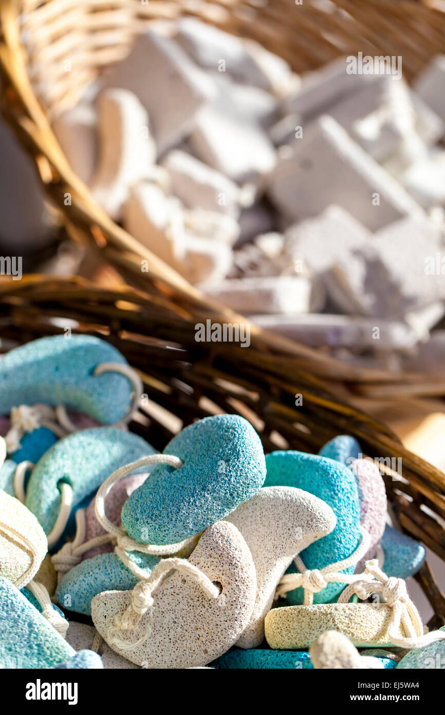Pumice stone suvenirs from Kos island, Greece Stock Photo - Alamy