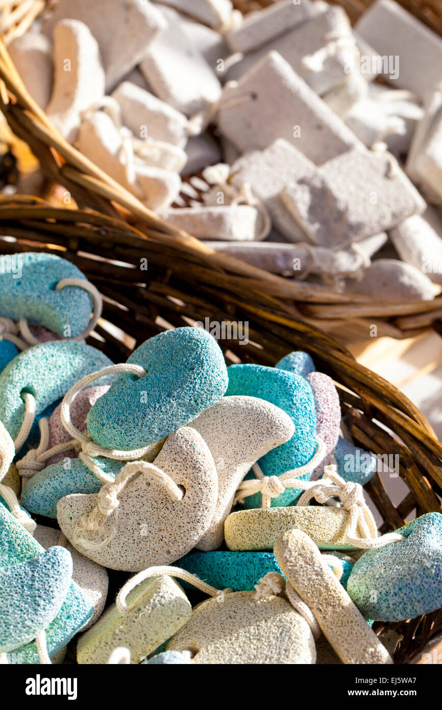 Pumice stone suvenirs from Kos island, Greece Stock Photo - Alamy