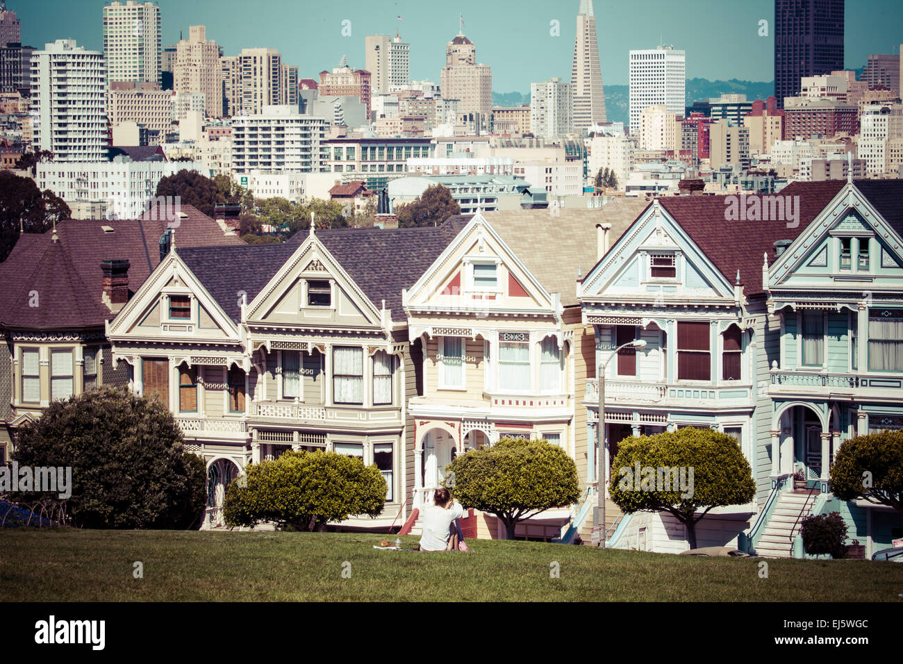 Alamo Square, San Francisco, USA Stock Photo - Alamy
