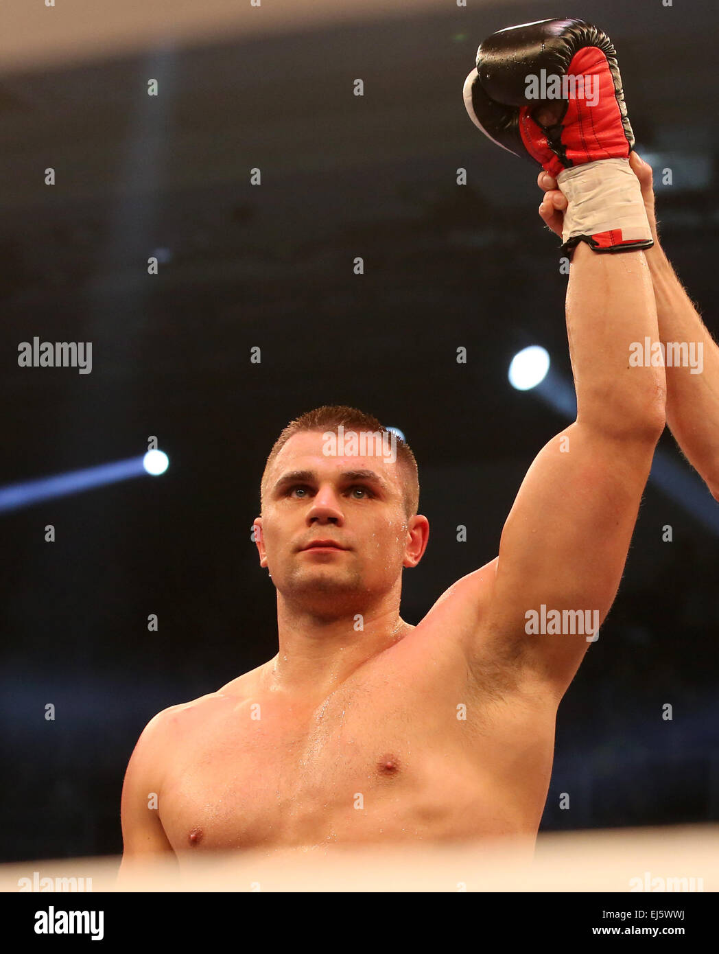 Denis Boytsov of Russia wins the heavyweight fight against Irineu Beato ...
