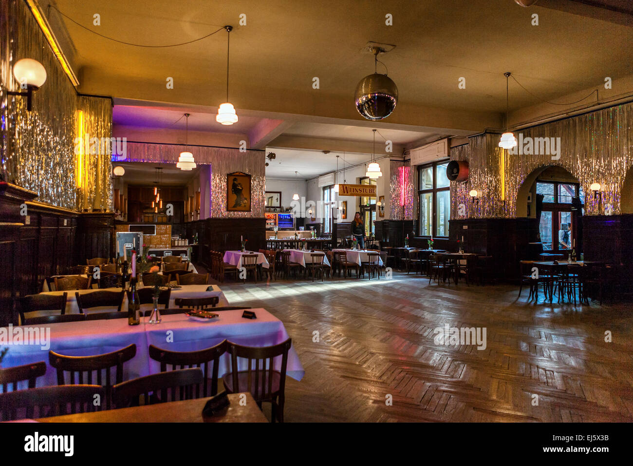 Clärchens Ballhaus Ballroom interior, famous, historic dancehall Stock ...
