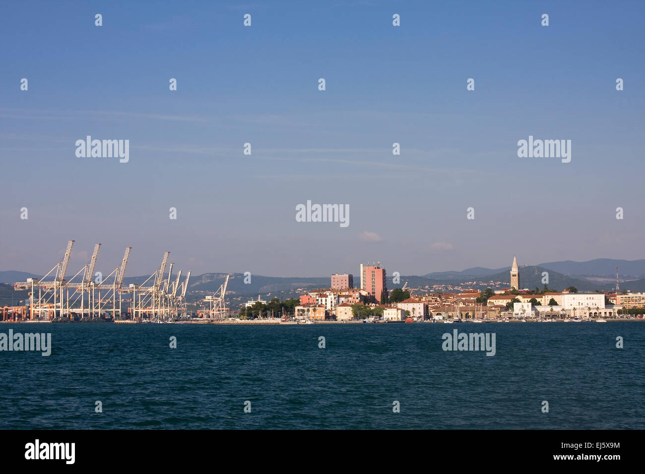 Views of Koper Container Port, Istria, Adria Slovenia, Europe Views of ...