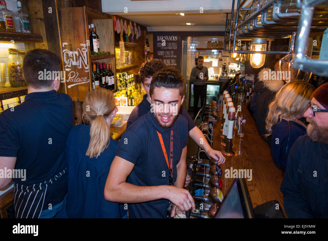 England london beer pump handles hi-res stock photography and images ...