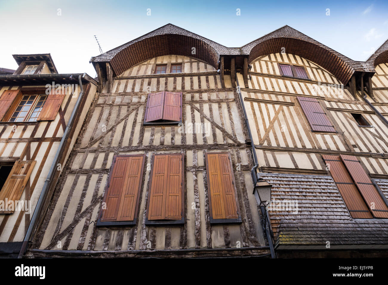 Medieval Half Timbered Houses In Row Stock Photos & Medieval Half ...