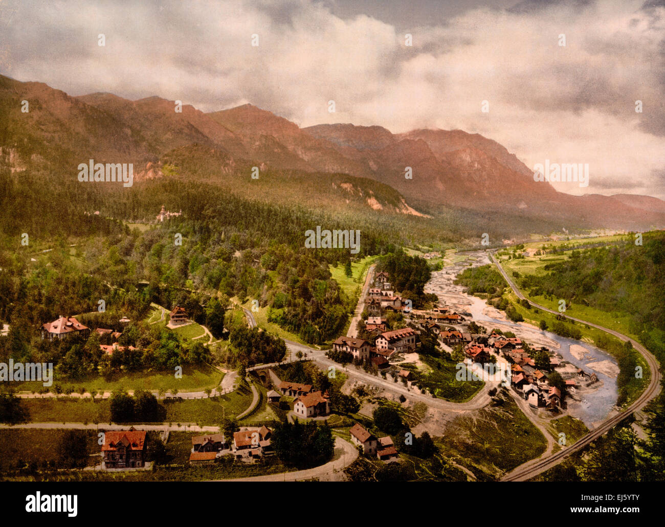 Upper Prahova, Sinaia, Roumania, Romania, circa 1900 Stock Photo - Alamy