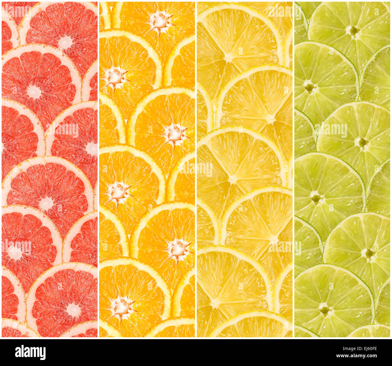 Abstract Seamless Collage Of Fresh Summer Fruits Stock Photo - Alamy