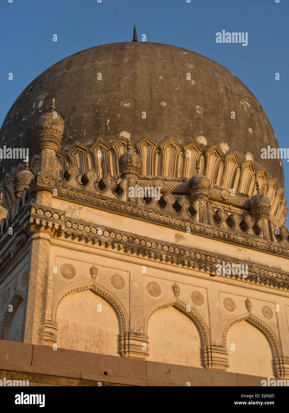 The Seven Qutb Shahi Tombs and mosques near Hyderabad, India Stock ...