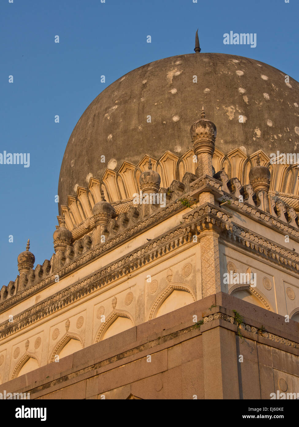 The Seven Qutb Shahi Tombs and mosques near Hyderabad, India Stock ...