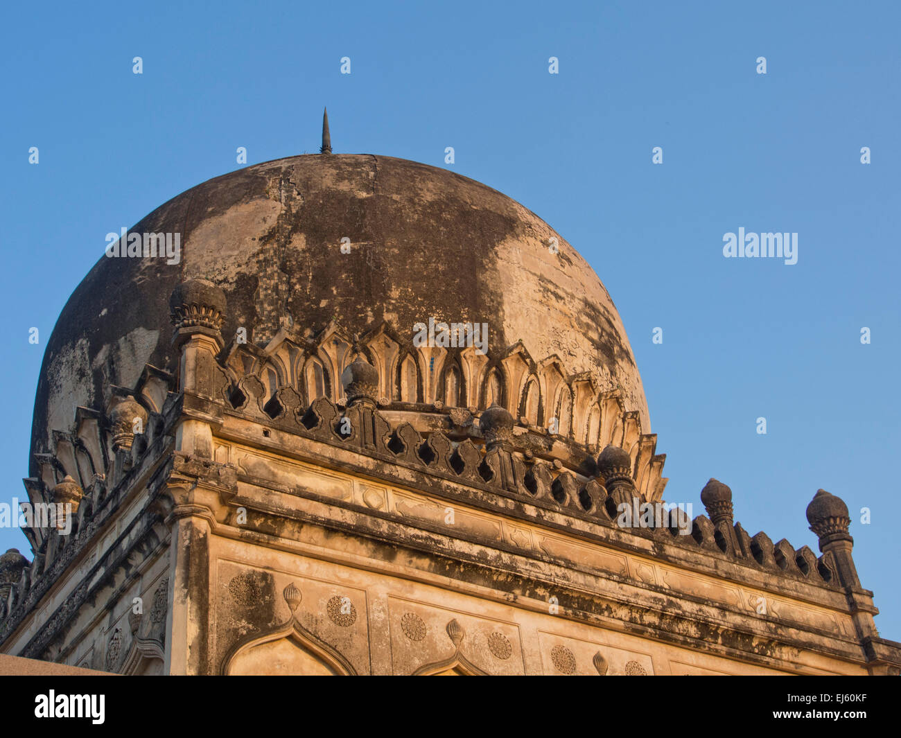 The Seven Qutb Shahi Tombs and mosques near Hyderabad, India Stock ...