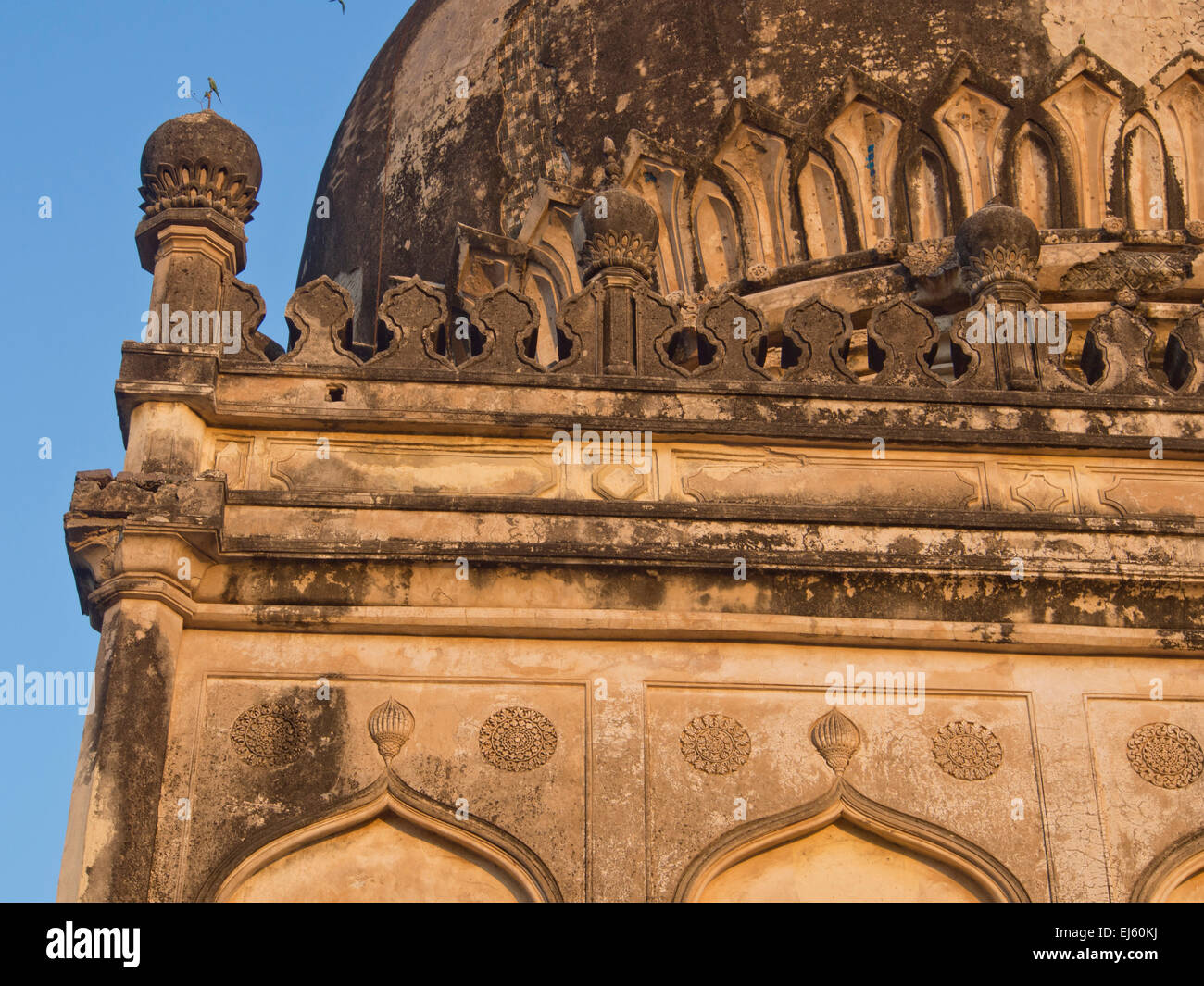 The Seven Qutb Shahi Tombs and mosques near Hyderabad, India Stock ...
