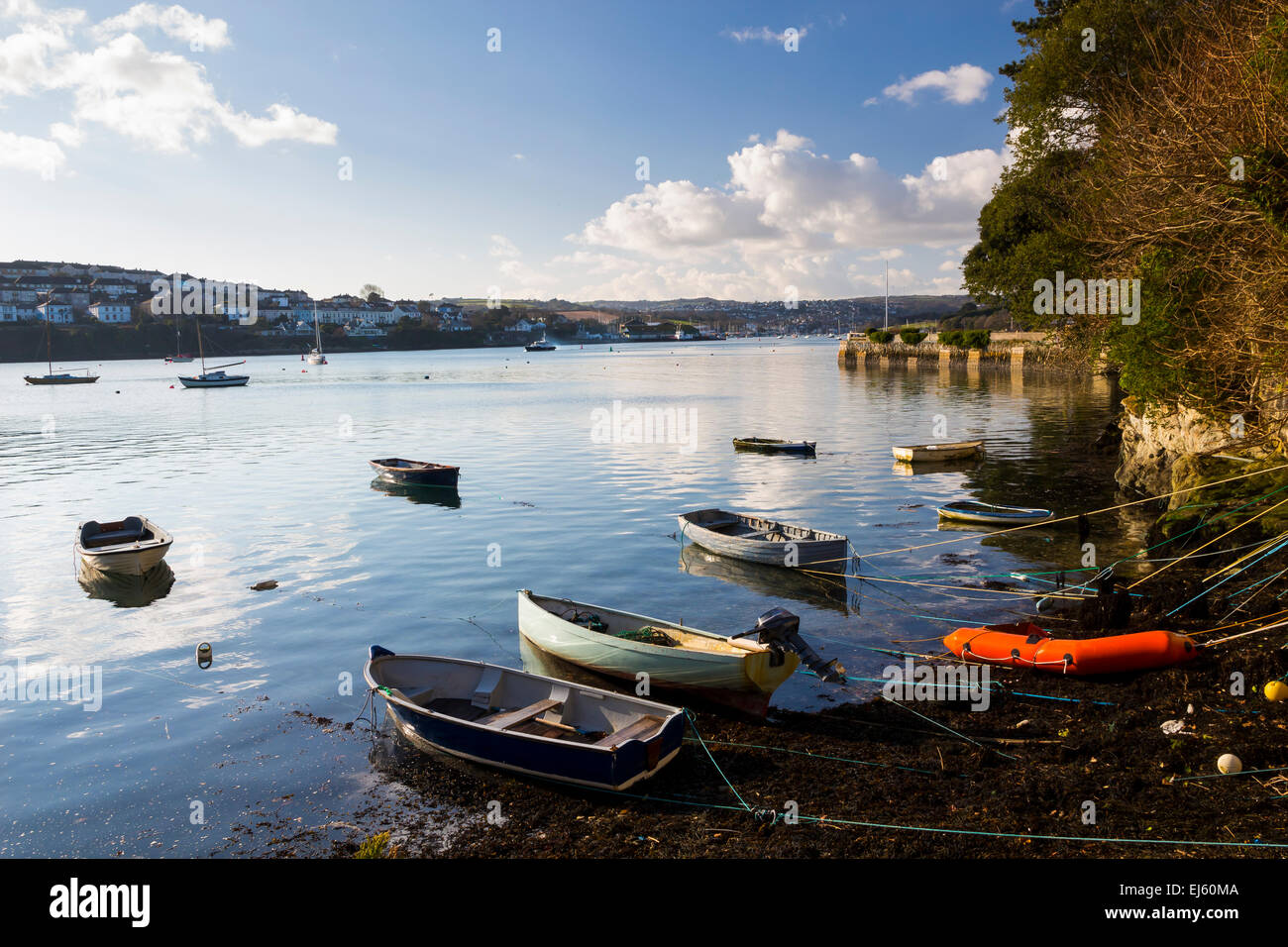 The coastal village of Flushing on the Penryn River, Part of the ...